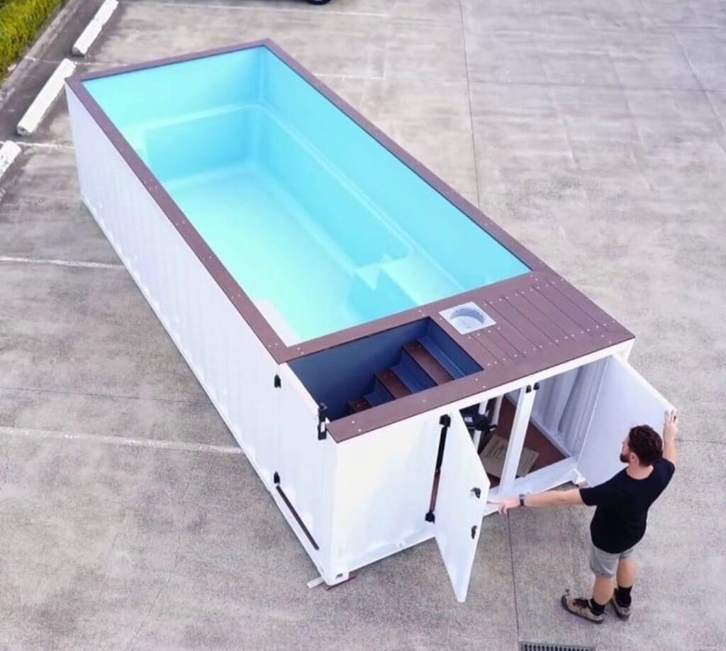 Características de la piscina container